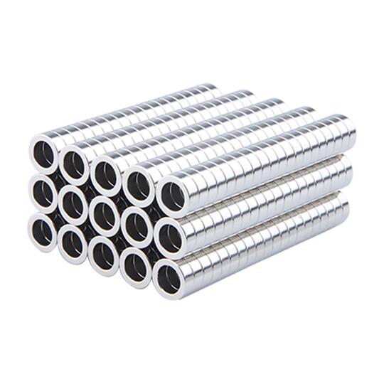 Neodymium Ring Magnets - Strong Magnetic Force, Iron Core