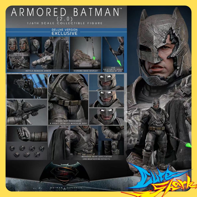 HT Hottoy 1/6 Batman War Superman justice dawn Batman 2.0 receipt