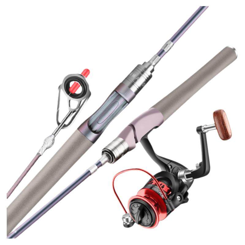 Long-Range Fishing Pole Set: Sliding Drift Pole with Spinning Wheel