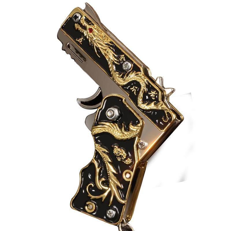 Folding Rubber Band Gun - Soft Bullet Continuous Shot Toy