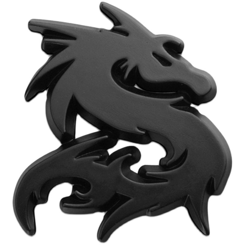 Personalized Chinese Dragon Car Stickers Metal Logo 3D Totem Side Door ...