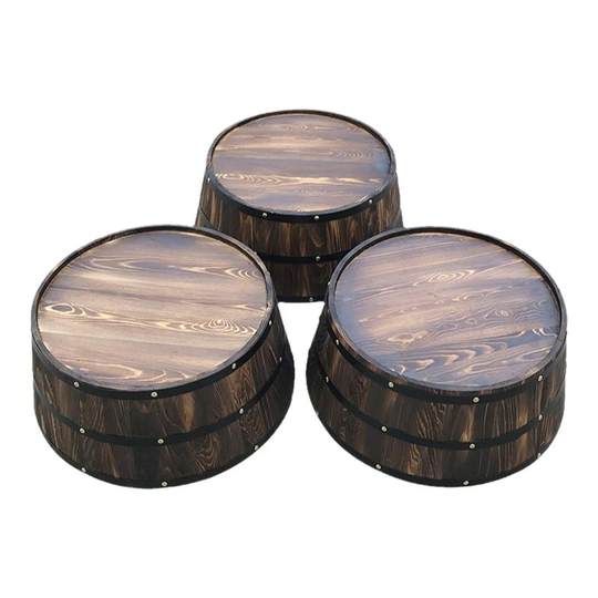Wine Barrel Half Barrel Decorative Wall-Mounted Solid Wood Red Wine ...