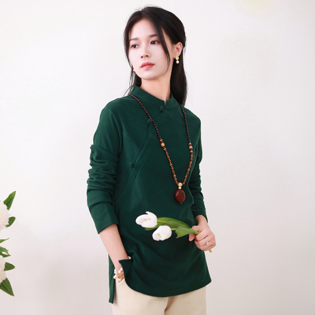 Chinese style Republic of China style retro literary cheongsam buckle ...