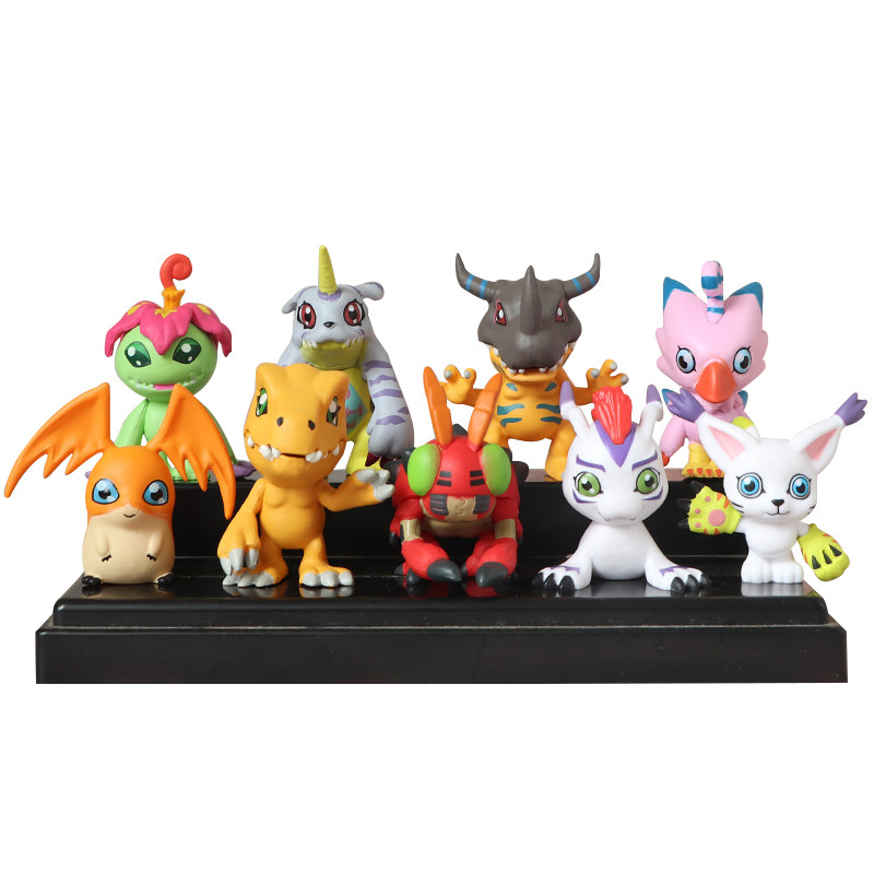 Nine Digimon Ornament Model Gacha Toys