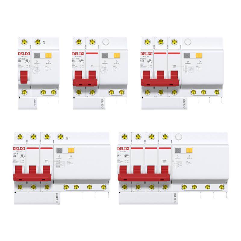 Delixi leckageschalter dz47sle – haushalts-fehlerstromschutzschalter 1p+n/2p/3p luftschalter mit ...