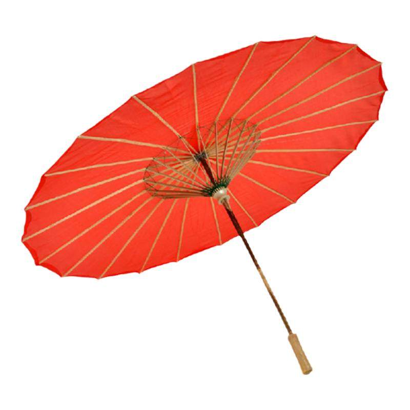 Maplewood Craft Red Silk Dance Umbrella - Classic Retro Photography Prop
