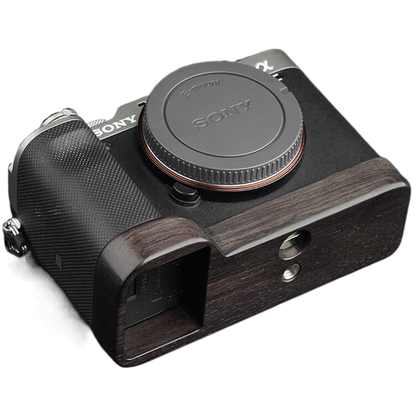 Handmade ebony solid wood handle sony a7c 50 base | Sony Handle | Base