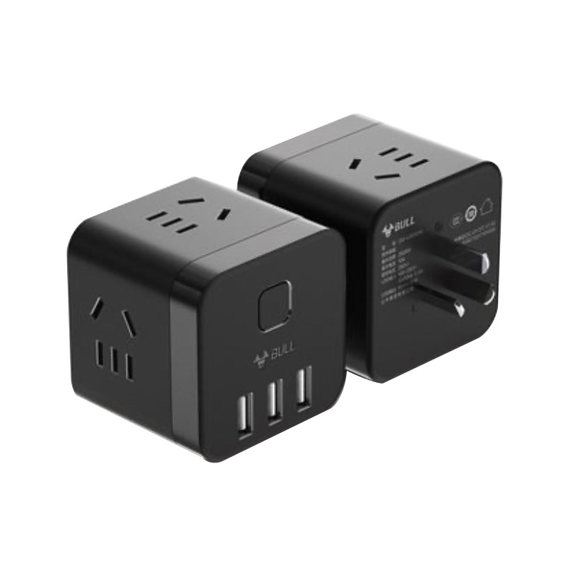 Bull rubik's cube socket usb plug multi-port charger - plug-in board ...