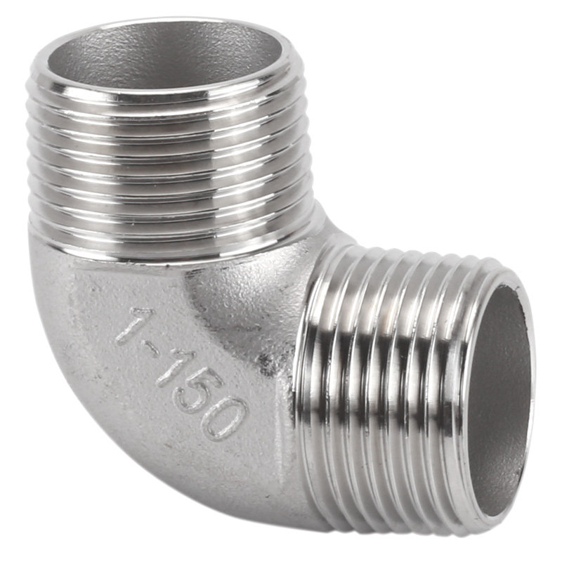 304 Stainless Steel 90 Degree Elbow - 1 Inch Inner/Outer Wire Fitting