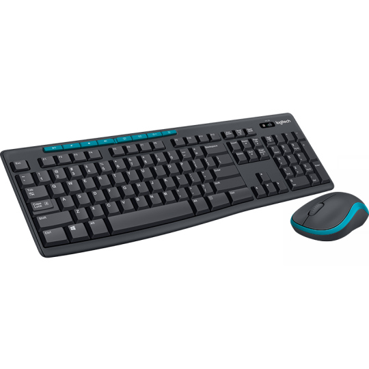 Kombinasi Keyboard dan Mouse Nirkabel Logitech MK275 - USB - Untuk Laptop