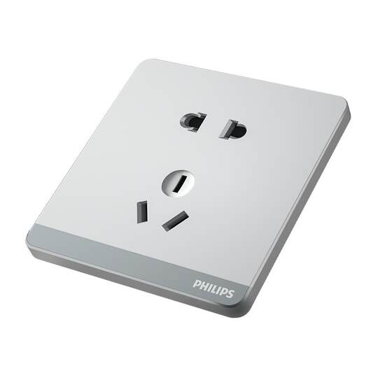 Philips Silver-Gray Switch Socket - 16A Air-Conditioning, USB ...