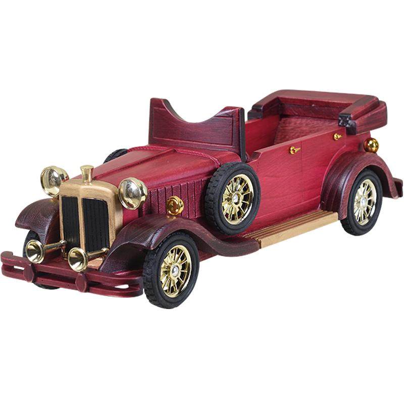 Tira Retro Wooden Wine Rack - Vintage Car Model