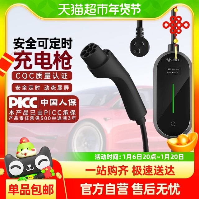 Bull charging electric gun, new energy electric car home portable ...