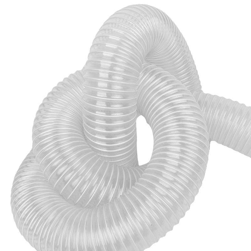 PVC Transparent Steel Wire Hose | Corrugated Air Pipe for Woodworking ...