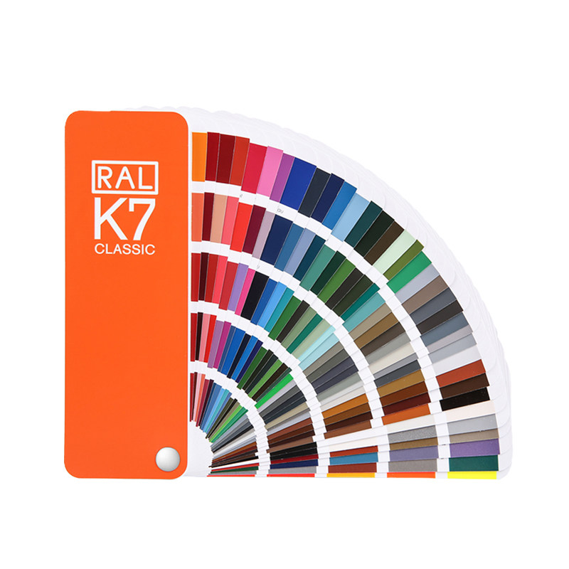بطاقة ألوان ral k7 الجديدة لعام 2021 - 215 لونًا، وفقًا للمعايير الدولية