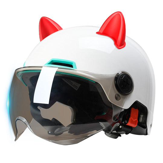 3C Certified Electric Motorcycle Helmet | Sun Protection Half Helmet ...