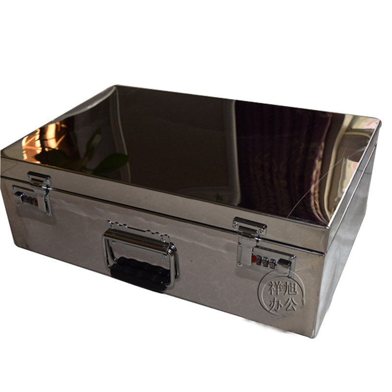 Stainless Steel Instrument Box - Portable File Storage Box with Double ...