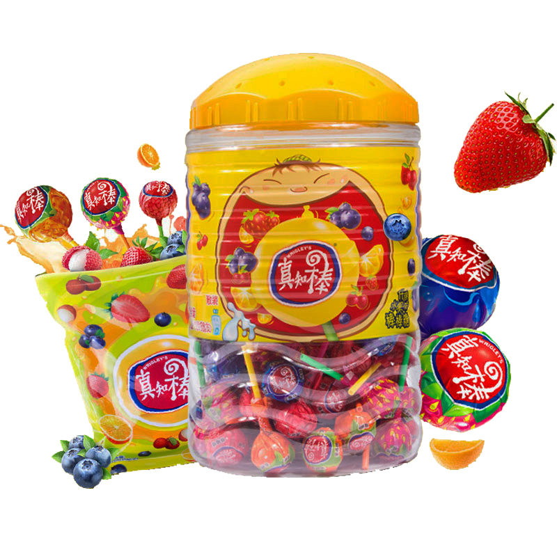 Cubo de chicle grande, 150 piezas, varios sabores, bocadillos ...