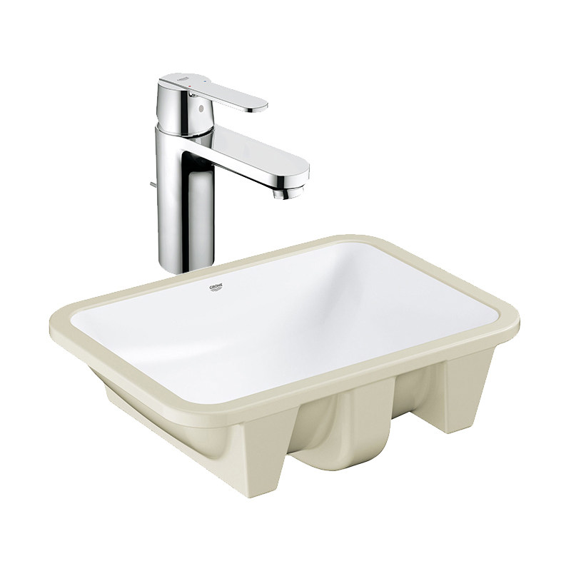 Ensemble Vasque Sous Comptoir Grohe - Lavabo en Céramique & Robinet