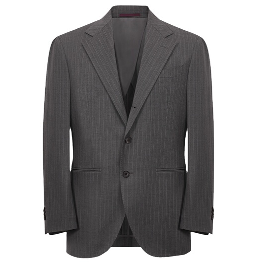 Cultum Men's Striped Wool Suit - Business Casual