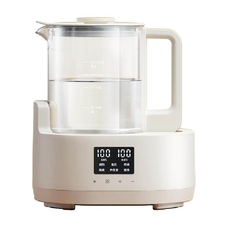 Oidire Glass Kettle - 1200ml Constant Temperature Milk Maker