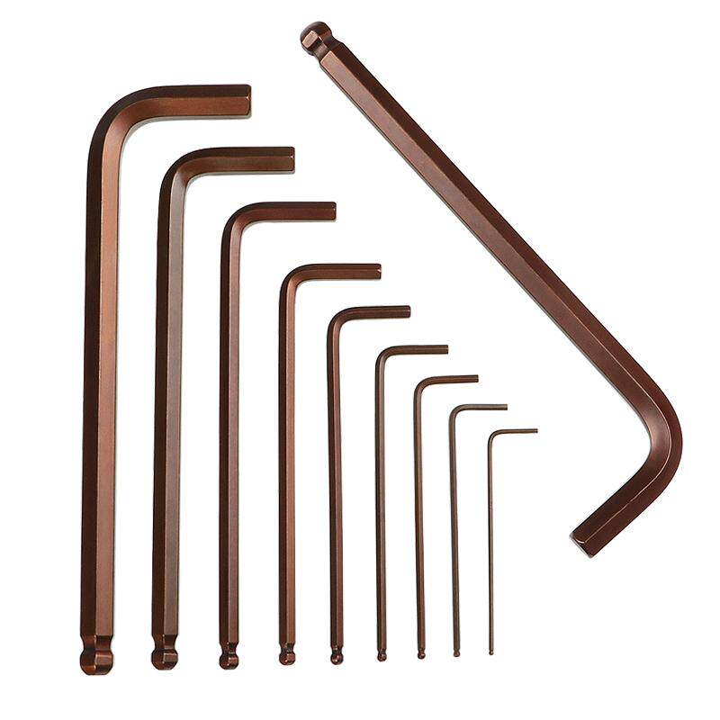 Extended Ball Head L-Shaped Hex Key Set - 2 to 30 mm Sizes
