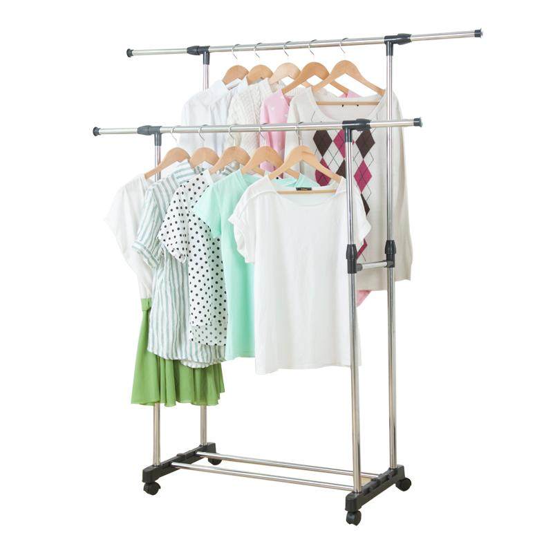 Clothes Drying Pole Floor-Standing Folding Indoor Clothes Drying Pole ...