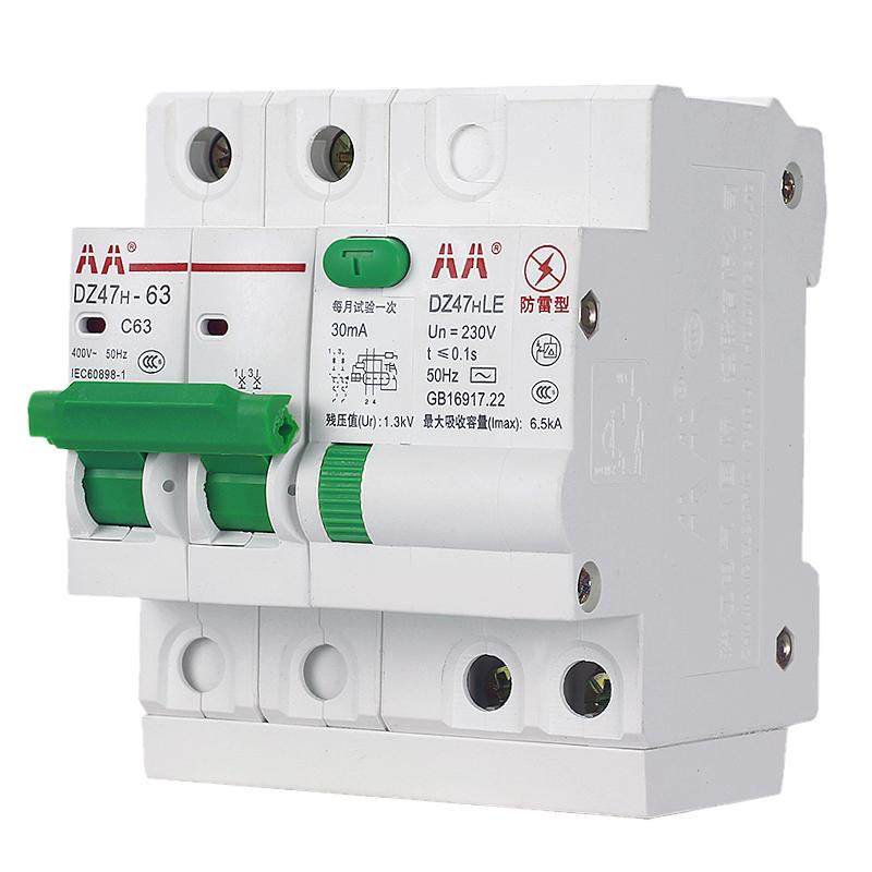 Zhujiang Lightning Protection Circuit Breaker with Leakage Protection - 2P Leakage Protection ...
