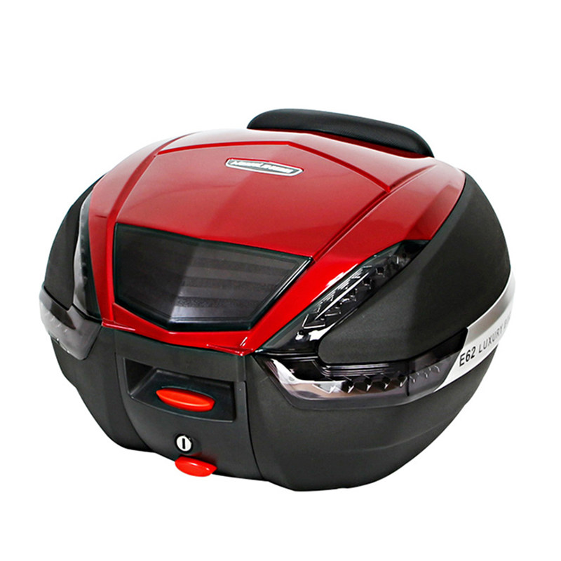 Miles E62 Motorcycle Trunk - Large Capacity with LED