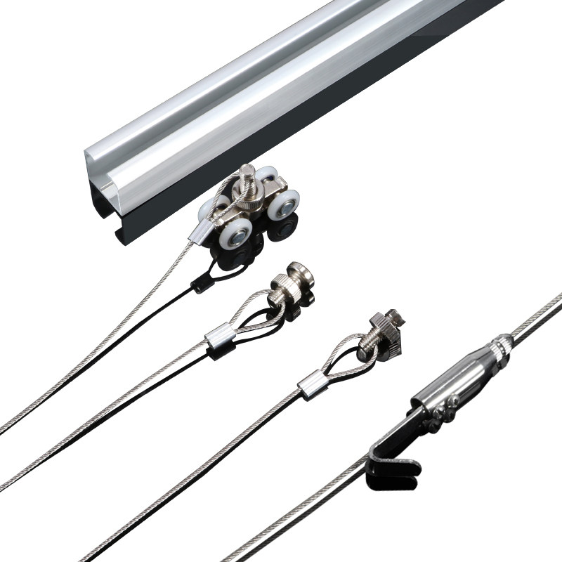 Pulley Picture Hanging Device for Gallery Exhibition - Wire Rope Hook