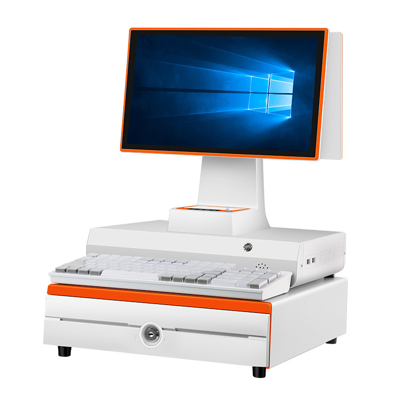 Win7 version ordinateur touch double écran caisse enregistreuse tout-en ...