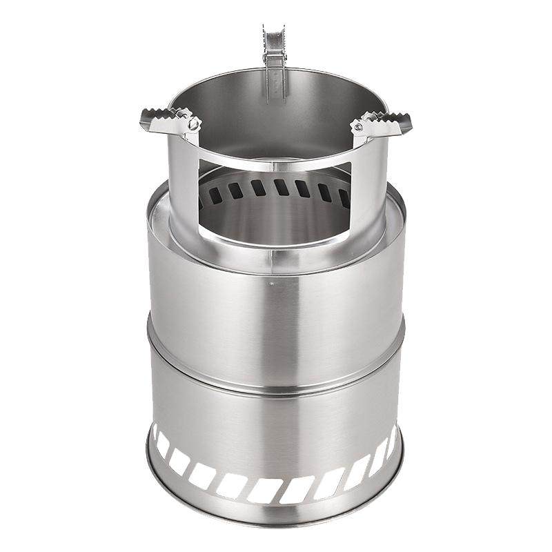 Outdoor Wood Stove Split Folding Wood Gas Stove Picnic Portable ...