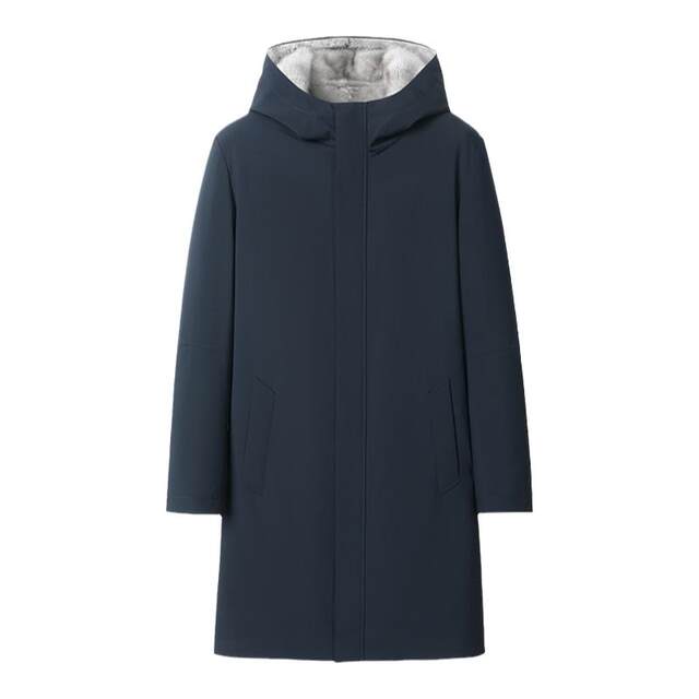 Tibetan color additional hooded thickened cross mink sapphire inner ...