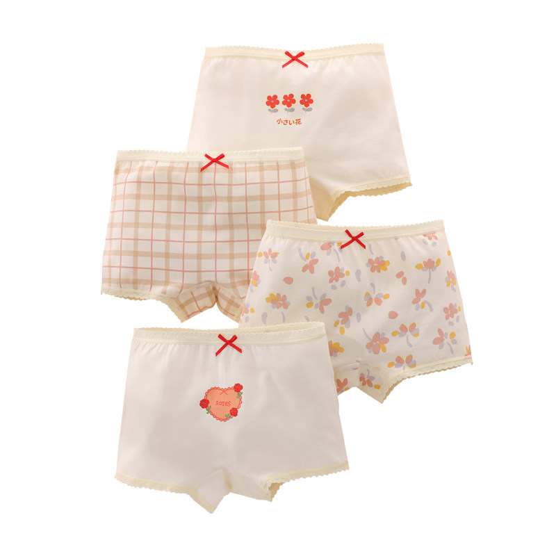 Girls' Cotton Boxer Shorts Underwear
