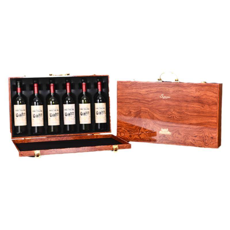 Hộp quà tặng rượu 6 chai Cabin Crafts - Bao bì rượu bằng gỗ