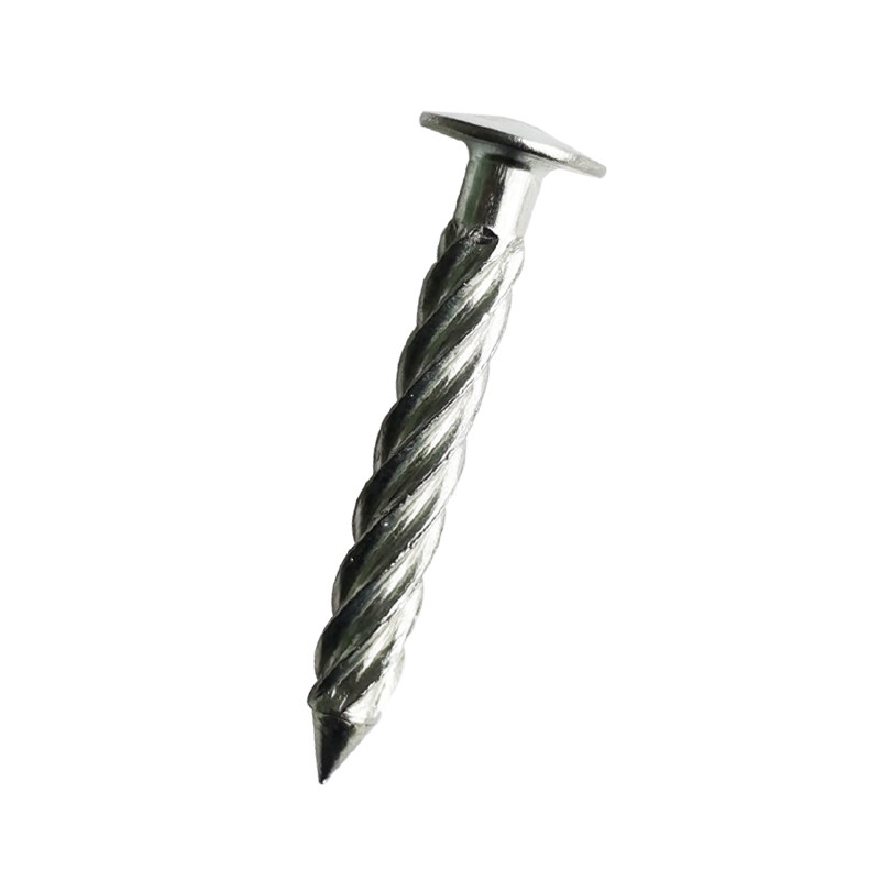 Green Oak Threaded Cement Nails - Galvanized Round Head Self-Tapping Nails