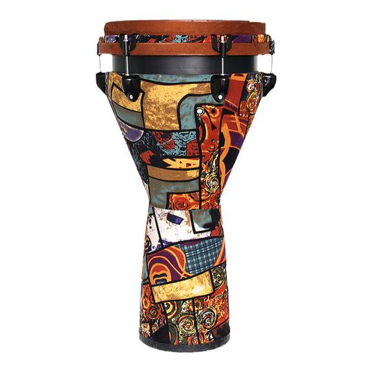 Gendang Djembe Afrika 12 Inci - Ukiran Tangan PVC - Chuanyinfang