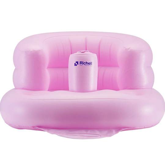 Richell liqier aufblasbares babysofa – lernsitz und badewannenstuhl