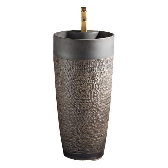 Xinxing Lighting Ceramic Column Wash Basin - 12L Single Hole Sink
