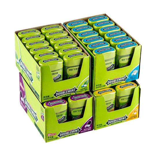 Green Arrow Sugar-Free Mint Candy - 12 Boxes (144g)