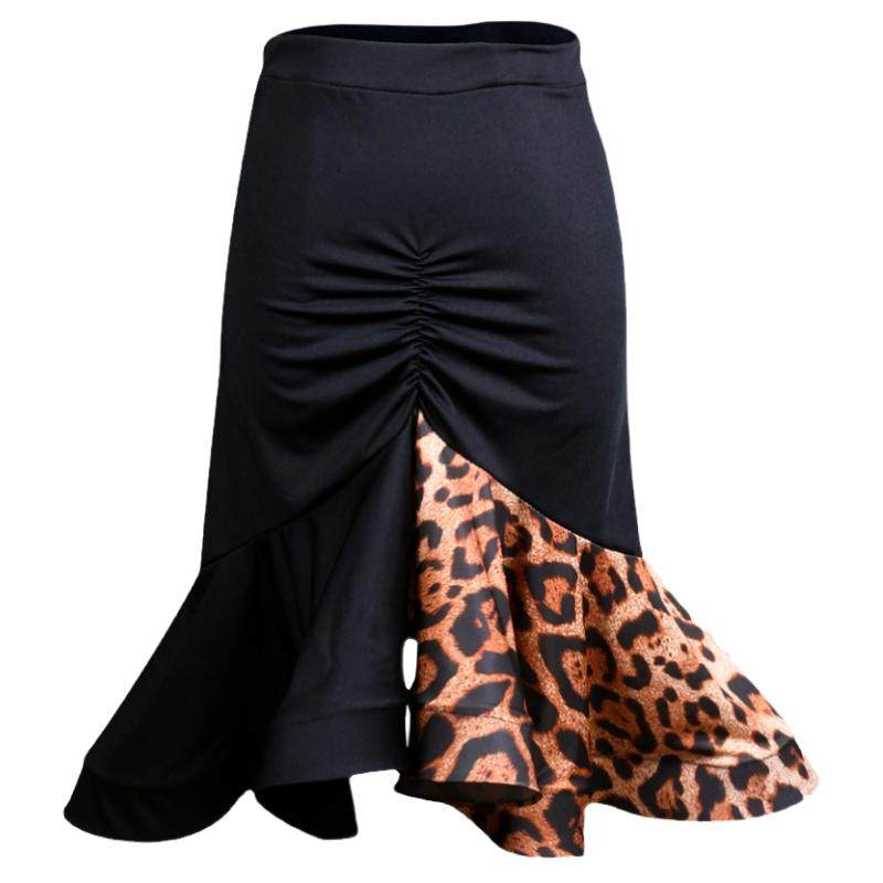 Buting Dance Women's Leopard Print Latin Dance Skirt - Rumba, Cha Cha ...