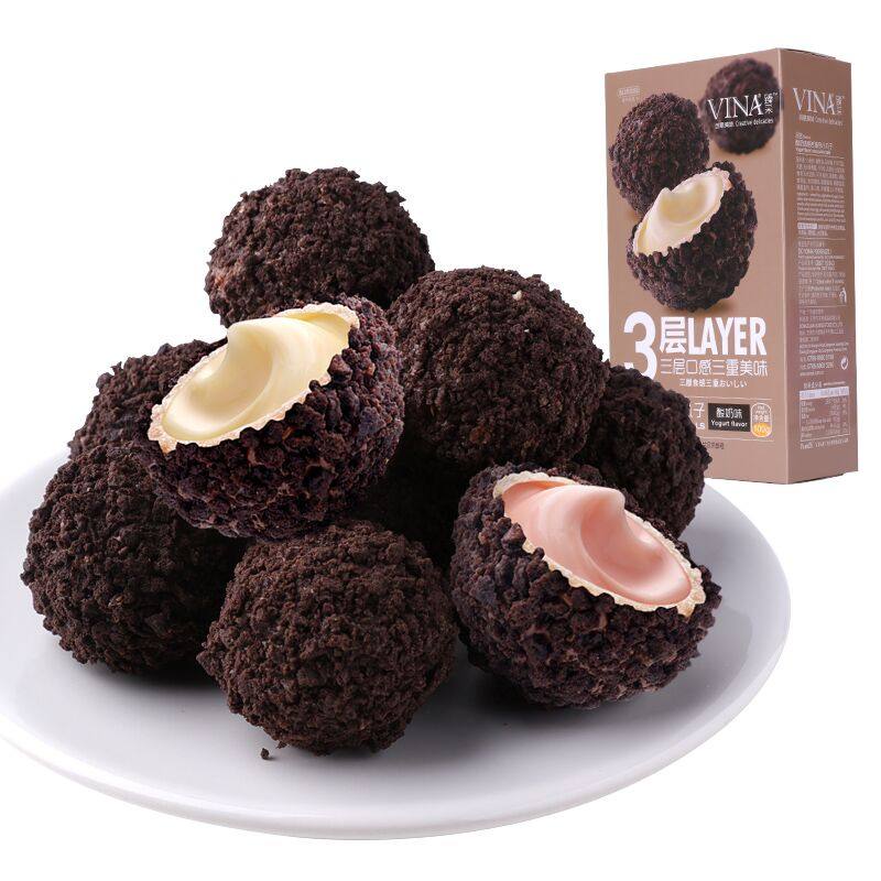 Franzzi Lava Meatballs 100g Strawberry Flavor Cookie Snack