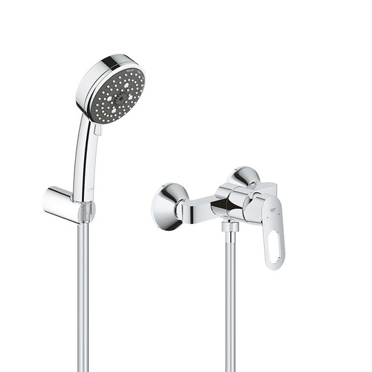 Grohe German Wall-Mounted Shower Head with Hot and Cold Water