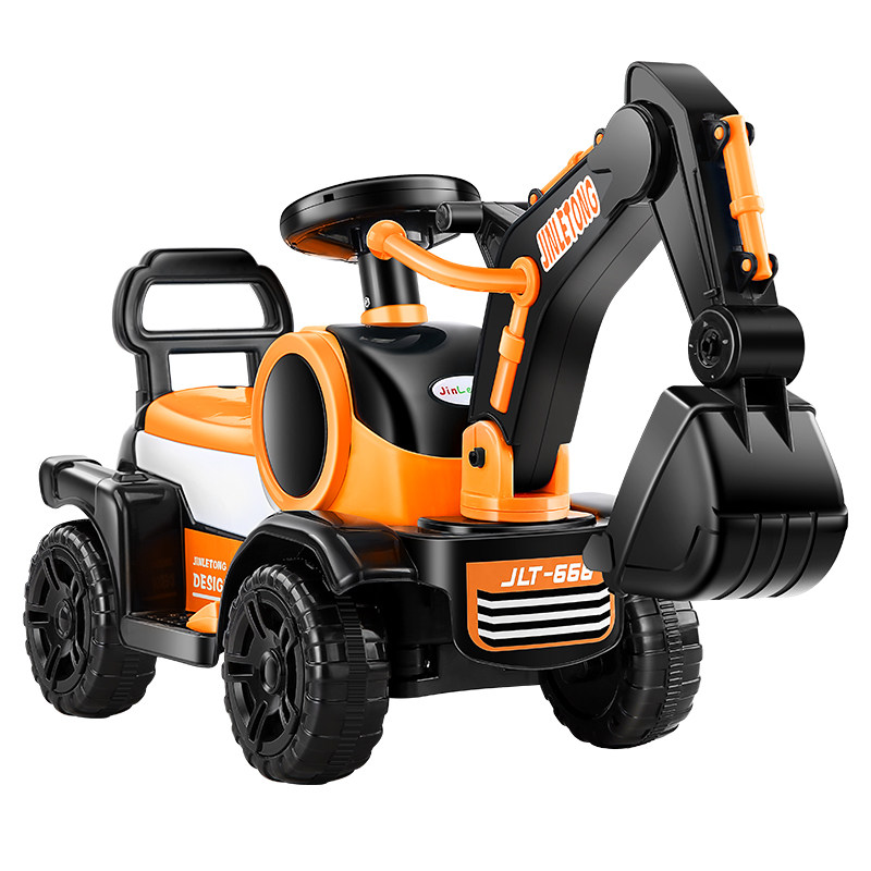 Children's Excavator Toy Car - Electric Ride-On Engineering Vehicle for ...