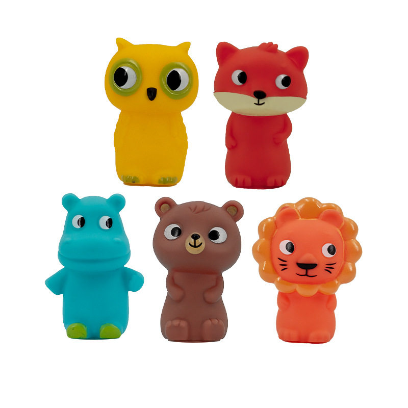 Silicone Finger Puppet - Cute Pig Animal Doll for Baby & Toddler Play