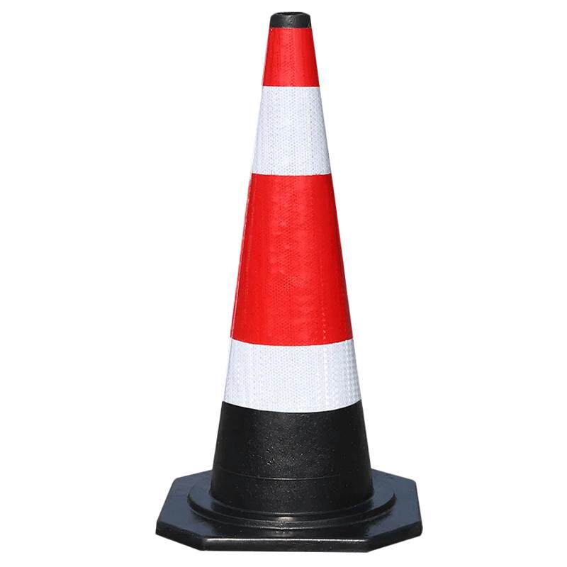 Cono de goma para carretera cono de barricada reflectante de 70 cm cono de helado cono ...
