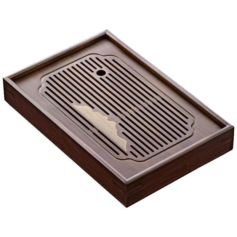 Bamboo Rectangular Tea Tray Solid Wood Tea Set Small Tea Table