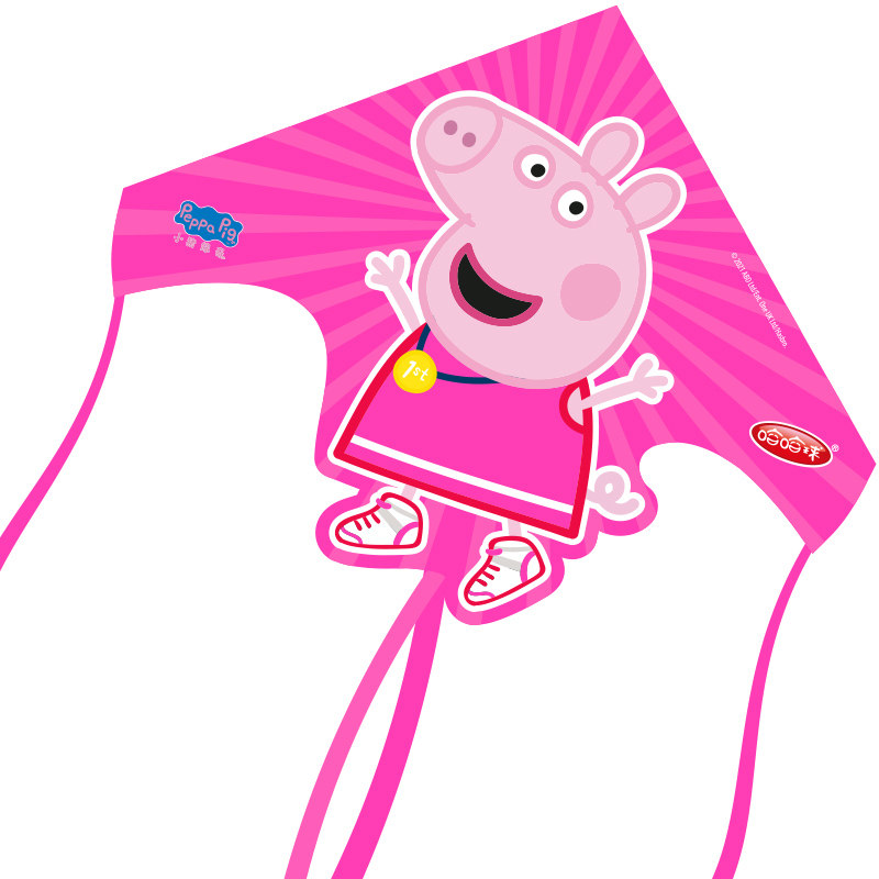 Peppa Pig Kite - Cartoon Roller Kite with Line