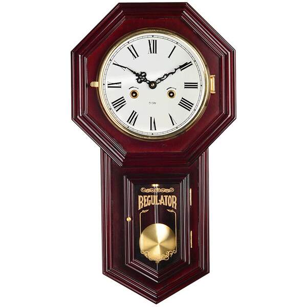 Hanshi Chinese Style Mechanical Wall Clock - Solid Wood Pendulum Clock ...