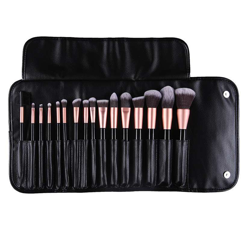 Princess Rose 16-teiliges Make-up Pinsel-Set - Weiches Ponyhaar